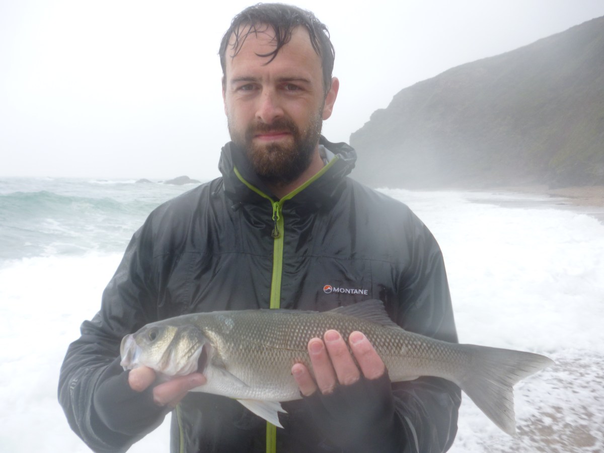 Client Catches – Wet and wild bassing! – South Devon Bass Guide Ltd