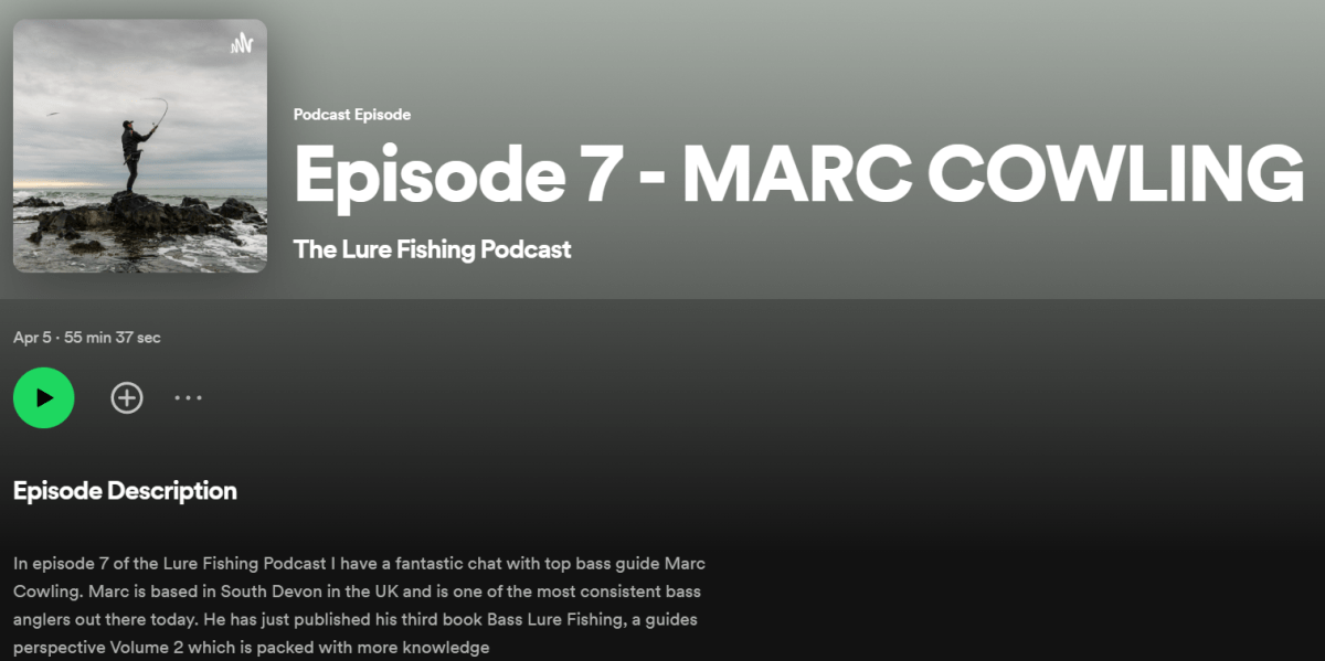 My appearance on ‘The Lure Fishing Podcast’ (in case you missed it ...